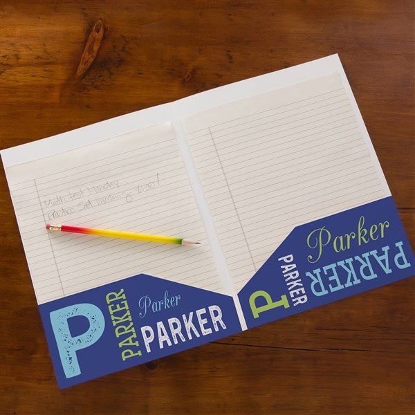 Repeating Name Personalized Folders