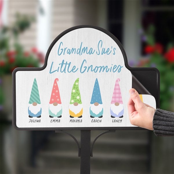 Spring Gnome Personalized Magnetic Garden Sign