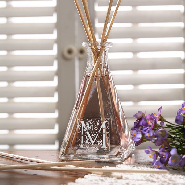 Personalized Monogram Honeysuckle Reed Diffuser