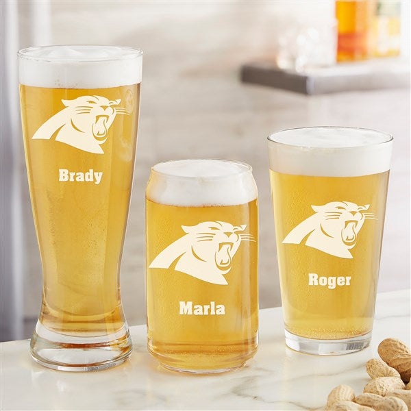 NFL Carolina Panthers Personalized Beer Glass