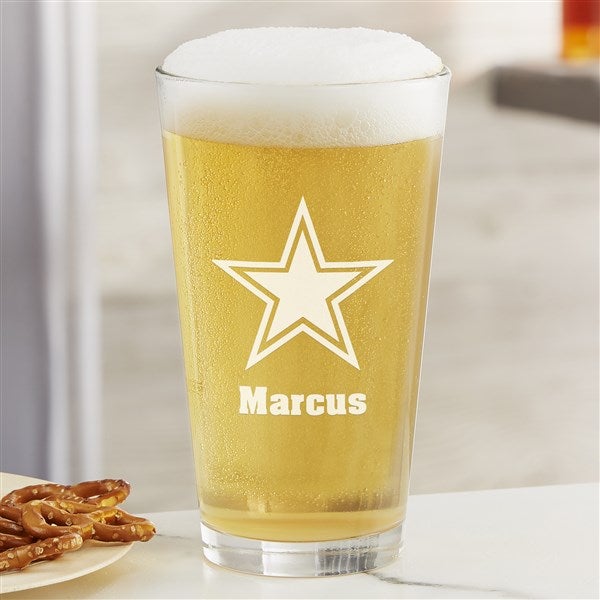 NFL Dallas Cowboys Personalized 16 oz. Pint Glass