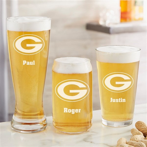 NFL Green Bay Packers Personalized Beer Glass