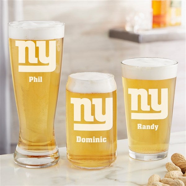 NFL New York Giants Personalized Beer Glass