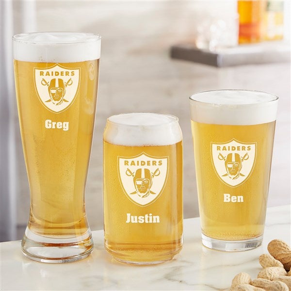 NFL Las Vegas Raiders Personalized Beer Glass