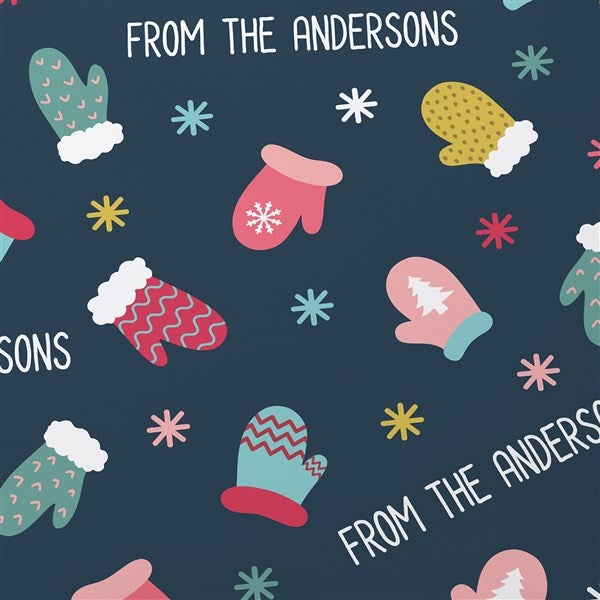 Personalized Wrapping Paper - Warm Winter Wishes