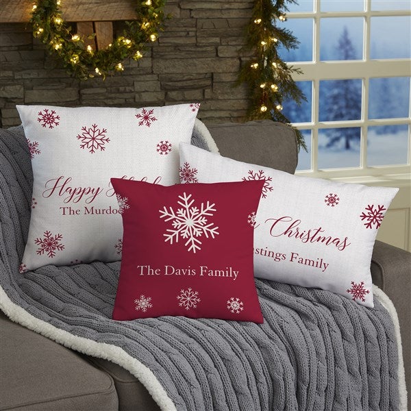 Personalized Throw Pillow - Winter Wonderland