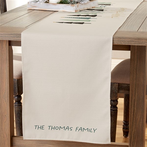 Christmas Aspen Personalized Christmas Table Runner - 16" x 96"