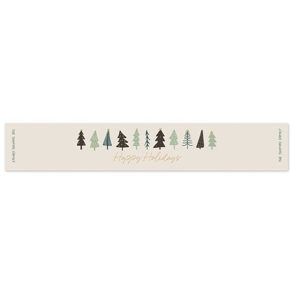 Christmas Aspen Personalized Christmas Table Runner- 16" x 60"
