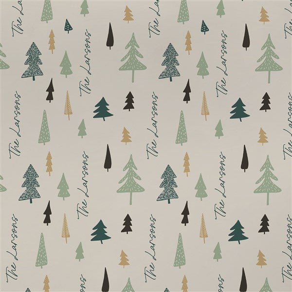 Christmas Aspen Personalized Wrapping Paper Roll