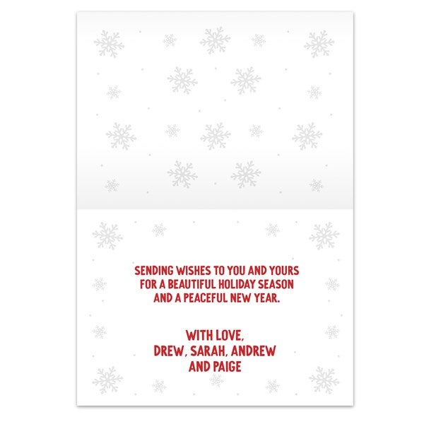 The Joys Of Christmas Personalized Christmas Card- Signature