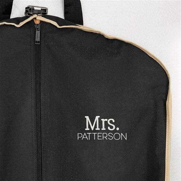 Stamped Elegance Embroidered Deluxe Garment Bag