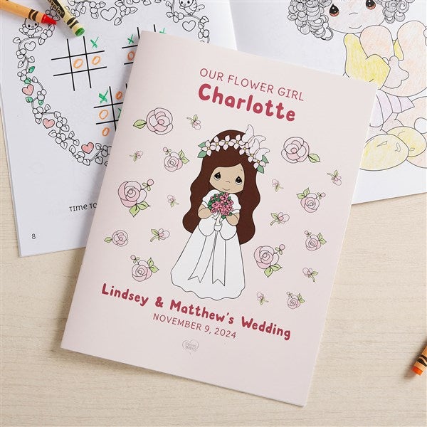 Precious Moments Personalized Flower Girl Coloring Activity Book