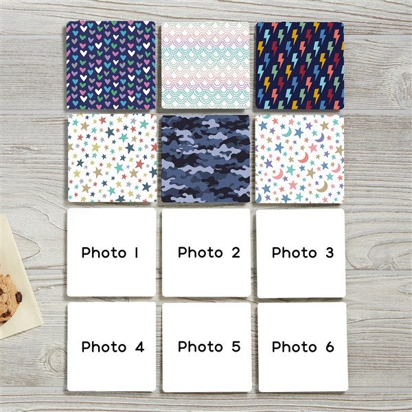 Personalized Photo Memory Game - Pop Pattern