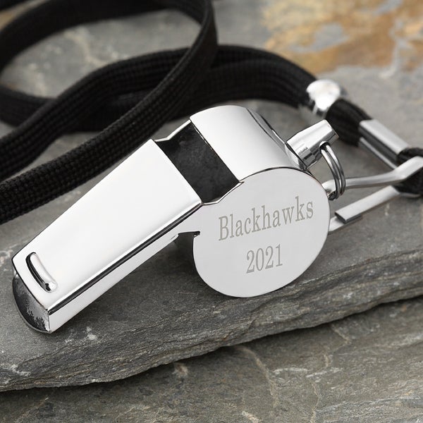 Personalized Stainless Steel Coach Whistle