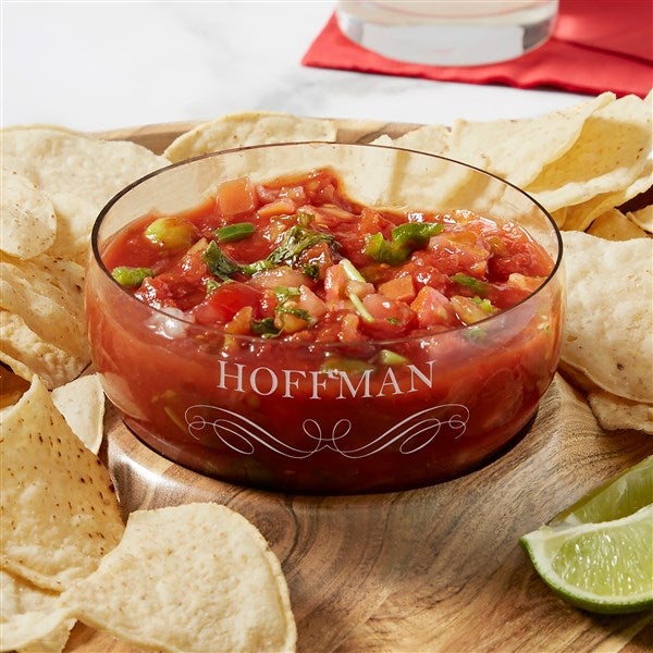 Personalized Chip and Dip Serving Dish - Classic Kitchen