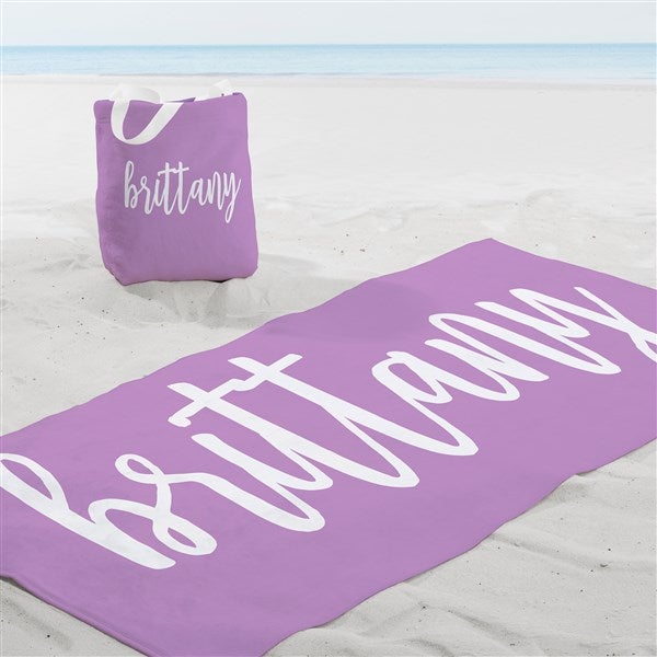 Scripty Style Personalized Beach Bag- Small