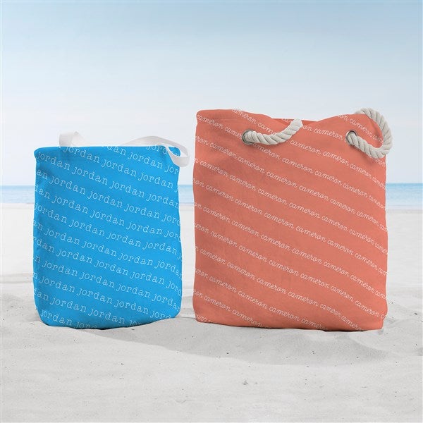 Playful Name Personalized Beach Bag- Small