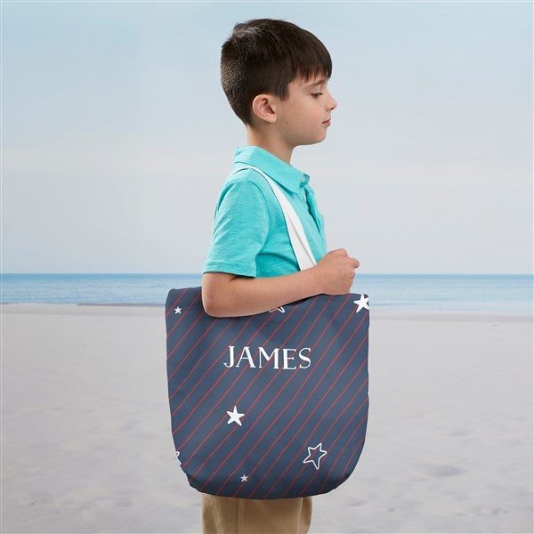 Stars & Stripes Personalized Beach Bag