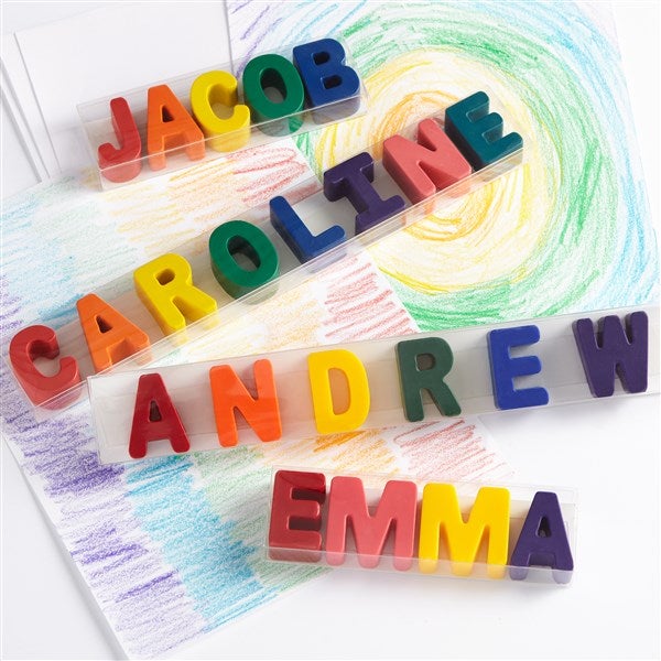 Personalized Crayons - Rainbow Name