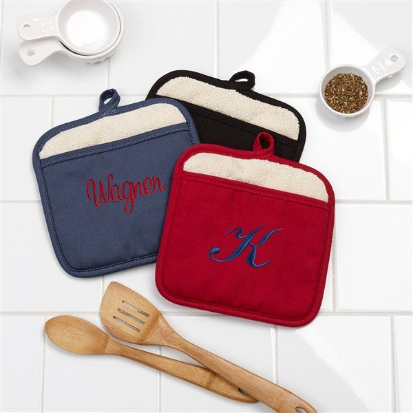 Embroidered Pot Mitt - Classic Celebrations