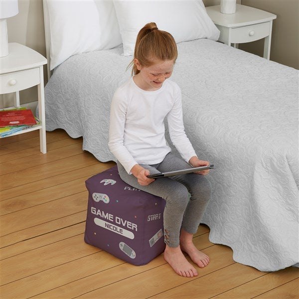 Gaming Personalized Cube Ottoman