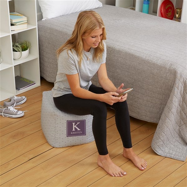 Custom Pattern Personalized Cube Ottoman - Small 13"