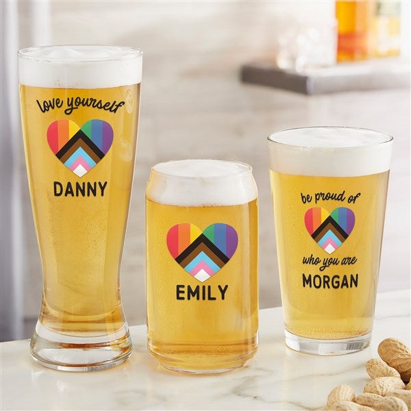 Love Yourself Printed 23oz. Pilsner Glass