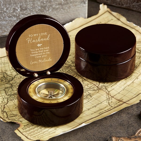 Engraved Keepsake Navigator Compass - To My Husband