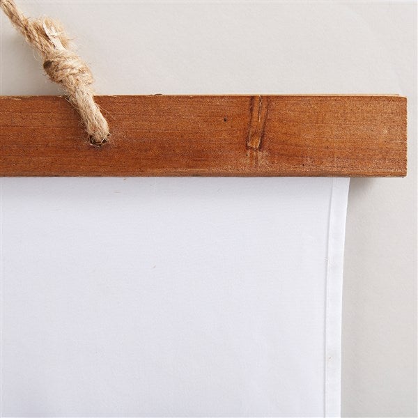 The Garage Personalized Wood Topped Tapestry