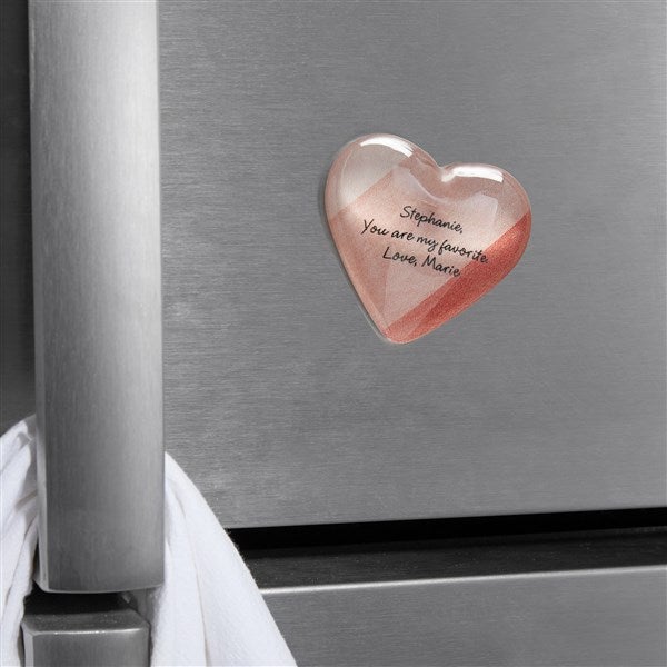 Romantic Write Your Own Message Personalized Acrylic Heart Magnet