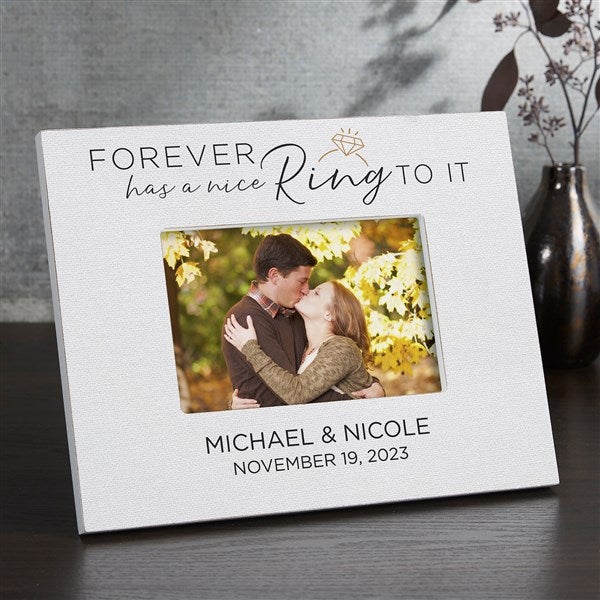 We're Engaged Personalized Frame-4x6 Horizontal Tabletop