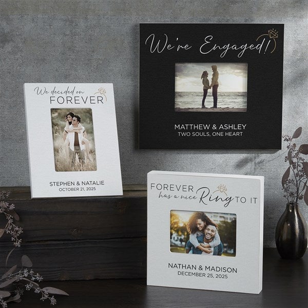 We're Engaged Personalized Frames