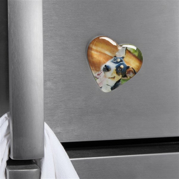 Photo Memories Personalized Acrylic Heart Magnet