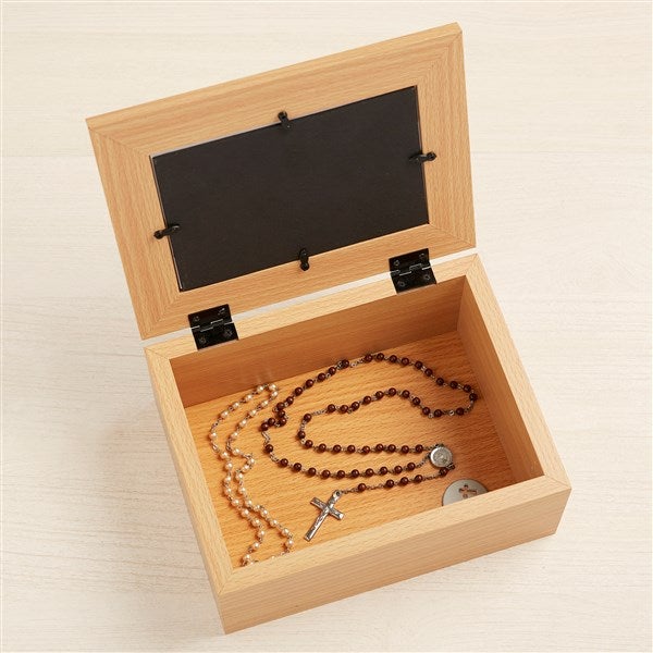 Holy Name Personalized First Communion Keepsake Box