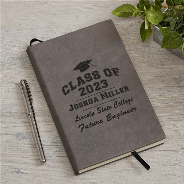The Graduate Personalized Writing Journal - Grey
