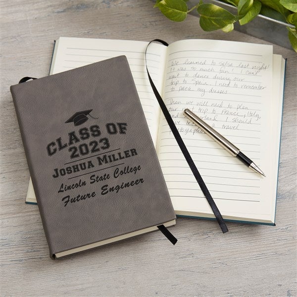 The Graduate Personalized Writing Journal - Grey