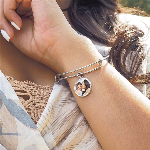 Personalized Photo Charm Bracelet