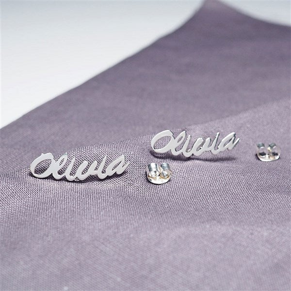 Personalized Script Name Earrings