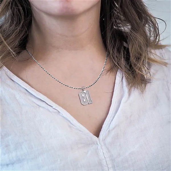 Personalized Number Pendant
