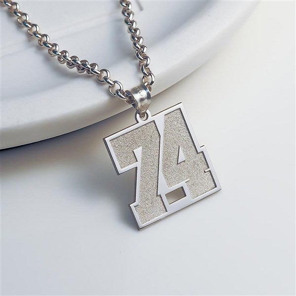 Personalized Number Pendant