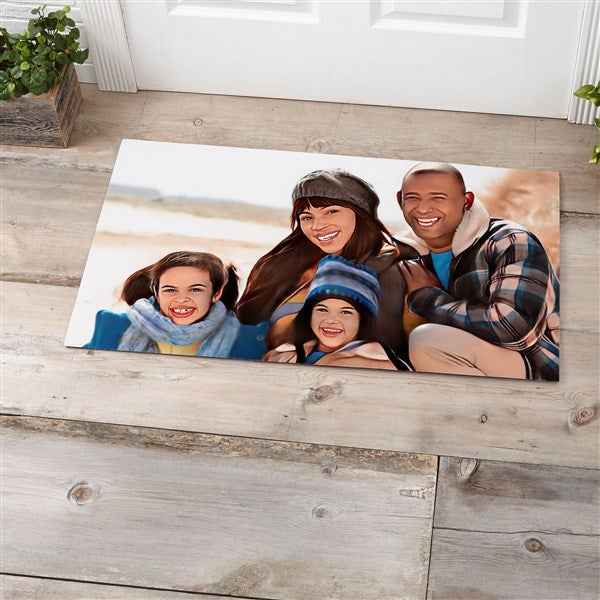 Cartoon Yourself Photo Personalized Doormat- 20x35