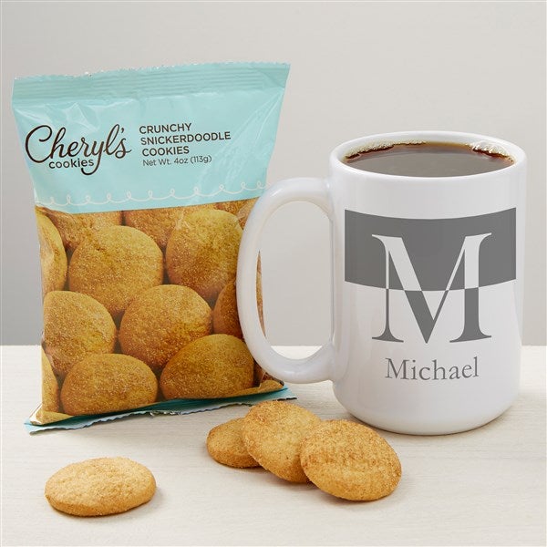 Initials Personalized Coffee Mug with Cheryl's Cookies