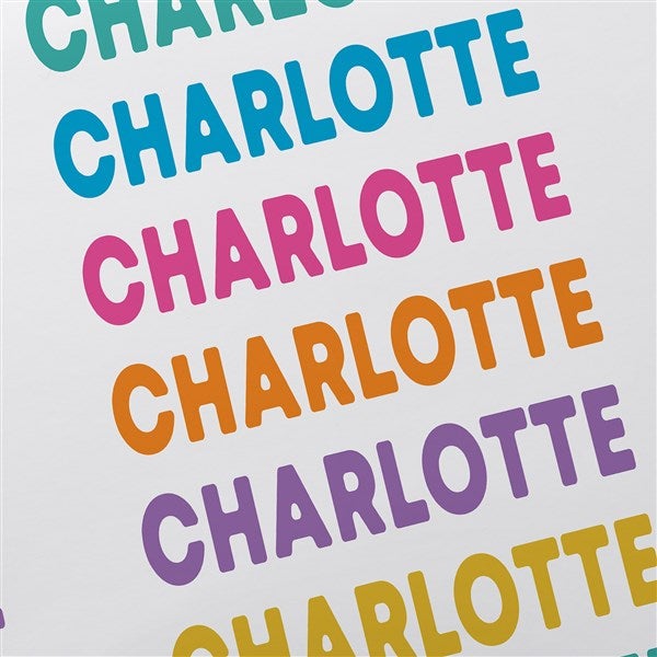 Vibrant Name Personalized Wrapping Paper Roll - 18ft Roll