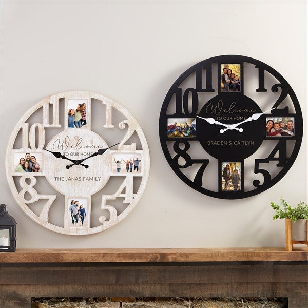 Entryway Collection Personalized Picture Frame Wall Clock