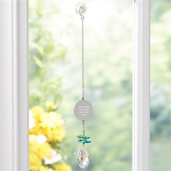 Engraved Message Rainbow Suncatcher