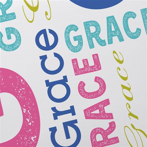 Repeating Name Personalized Wrapping Paper Roll - 6ft Roll