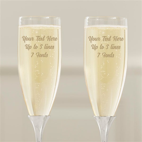 Personalized Silver Flute Set - Write Your Own