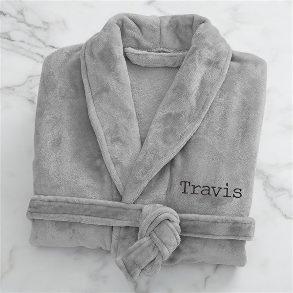 Couples Classic Comfort Embroidered Luxury Fleece Robes
