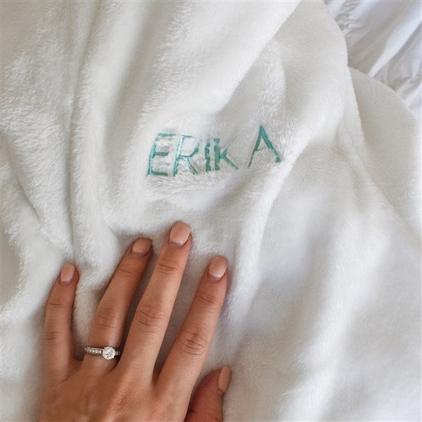 Couples Classic Comfort Embroidered Luxury Fleece Robes