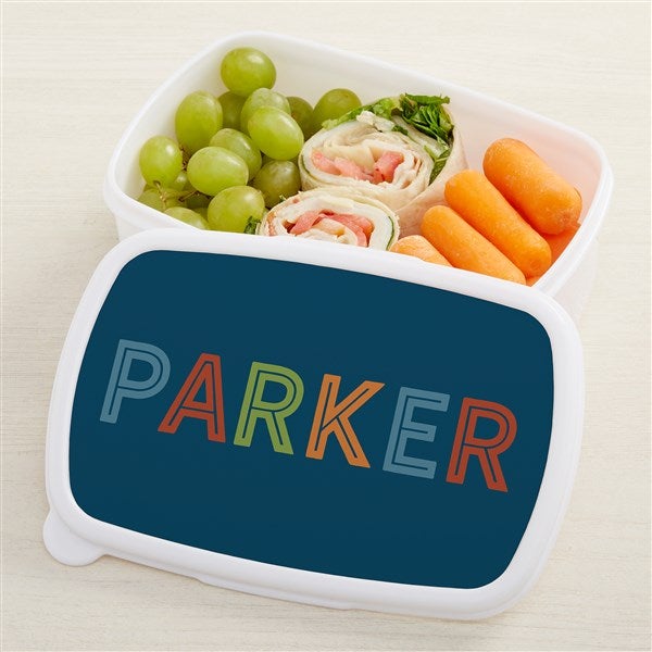 Boy's Colorful Name Personalized Lunch Box